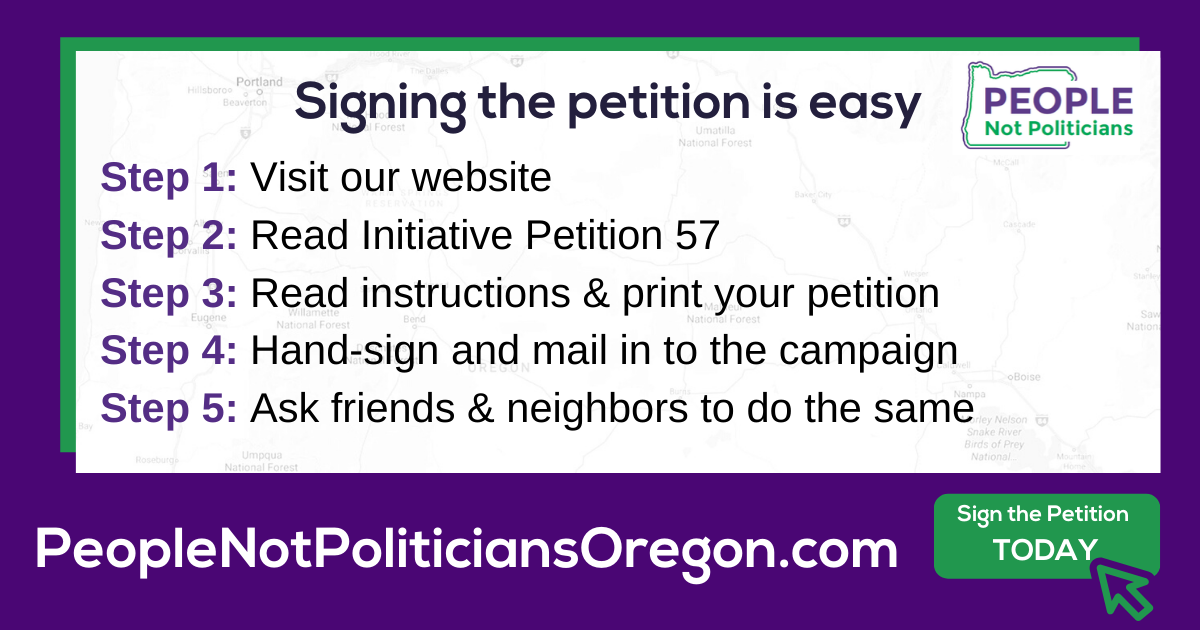 Petition Instructions - People Not Politicians
